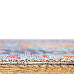 Rugs.com Timeless Collection Rug – 6' x 9' Blue Flatweave Rug Perfect for Bedrooms, Dining Rooms, Living Rooms