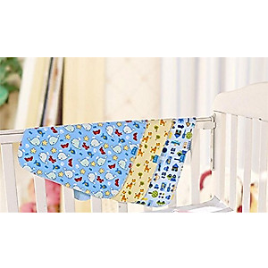 Monvecle 4pcs Pack Baby Infant Waterproof Cotton Changing Pads Washable Resuable Diapers Liners Mats (4pcs Pack-18"x12")