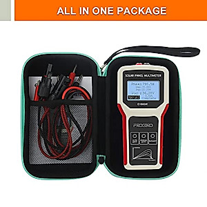 FrogBro Solar Panel Tester Photovoltaic Multimeter Upgrade EY800W with Ultra Clear LCD, Smart MPPT Open Circuit Voltage Troubleshooting Utility Tool for Solar PV Testing (LCD 800W)