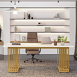 LITTLE TREE Computer Executive Desk, White