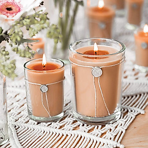 VOTIVO 16.2oz Large Aromatic Soy Blend Candle, Highly fragranced Luxury Home décor-Teak