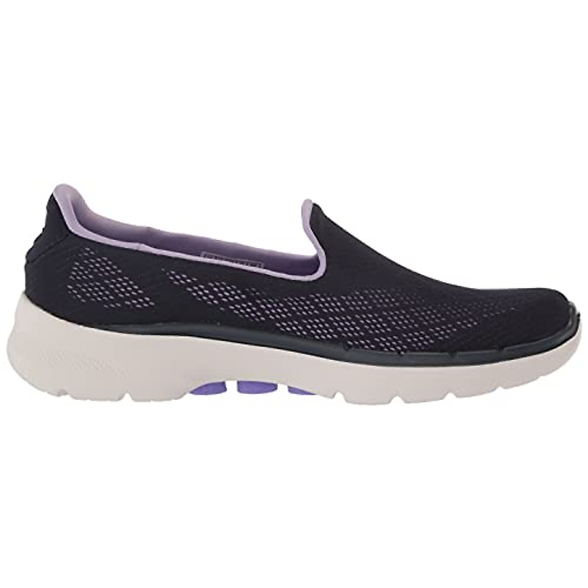 Skechers Women's GO Walk 6-Cosmic Force Sneaker, Navy/Lavender, 7.5