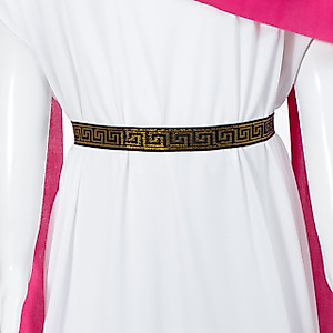 TOGROP Greek Toga Costume for Kids Girls Ancient Greece Mythos Philosopher Rome Nobility Cosplay 2-7 Years