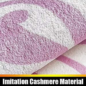 NIOKIT Modern Luxury Area Rug Non Slip Washable Thick Plush Throw Runner Rugs for Kids Bedroom,Living Room,Cute Heart-Shaped Hallway Floor Mats Low Pile Soft Irregular Bedside Carpet 2.6 x 6.6 Feet