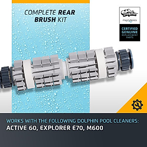 Dolphin Genuine Replacement Part — Rear Grey Brush Kit — 9995548-ASSY