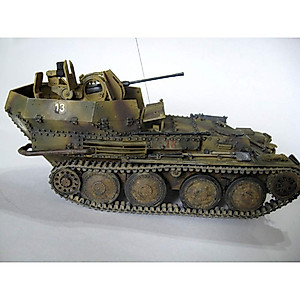 Sd Kfz 140 Ausf M Flakpanzer 38(t) Gepard German Tank Model Kit 1/35 Scale - Military WW2 Tank Miniatures Plastic Model Set Army Vehicle Building Kit with Assembly Instructions in Russian Language