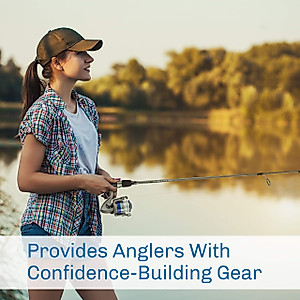 Fishing Rod and Reel Combo - 6.6-Feet Fiberglass Pole and Spinning Reel with 10lb Line for Pond, Lake, and Shoreline Fishing by Wakeman (Blue)