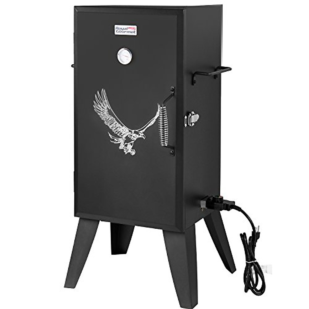 Royal Gourmet SE2801 Electric Smoker, Black & The Complete Electric Smoker Cookbook: Over 100 Tasty Recipes and Step-by-Step Techniques to Smoke Just About Everything