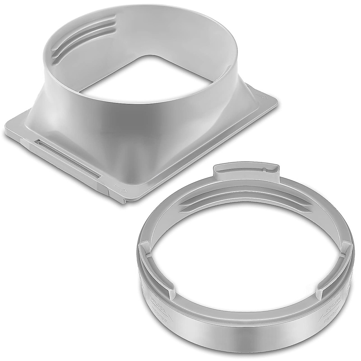 2 Pieces Portable Air Conditioner Hose Connector Window Adapter Exhaust Hose Connector Coupler Tube Connector Mobile Air Conditioning Accessories for Mobile Air Conditioning Exhaust Hose, 2 Sizes