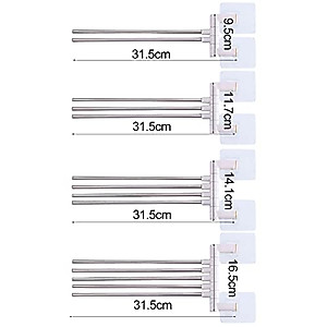 tinysiry Swivel Towel Rack, Wall Mounted Swing Out Towel Holder, 5-Arm 180° Rotation 12.4 Inch Multiple Towel Bar, Space Saving Self Adhesive Towel Holder Brushed Nickel for Bathroom Dual Layer