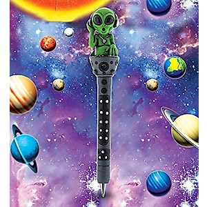 Planet Pens Alien DJ Novelty Pen - Fun and Unique Kids and Adults Ballpoint Pen, Cute Science Fiction Space Writing Pen Instrument For School & Office Desk Decor