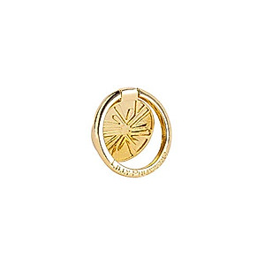 Lilly Pulitzer Cell Phone Gold Metal Stability Tech Ring, Citrus