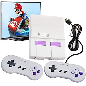 JAOK Classic Handheld Game Console, Built-in 620 Classic Games and 2X4 NES Classic Button Controller Av Output Video Games (620AV)