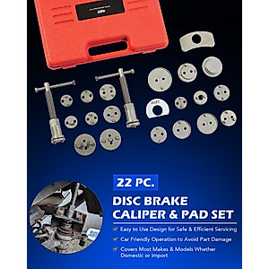 Orion Motor Tech 32pc Dual Brake Tools, 2 in 1 Caliper Compression Tool and Drum Brake Tool Kit, Brake Caliper Tool Kit and Drum Brake Tool with Brake Spring Tool Compressor Pliers Installer Remover