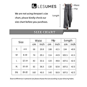 Les umes Women's Casual Wide Leg Linen Pants High Waist Drawsting Loose Palazzo Pants Beach Trousers White XL