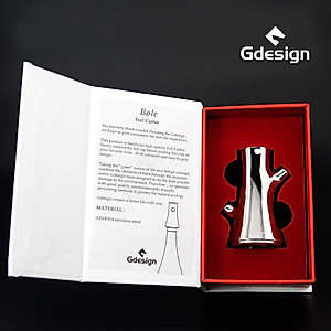 Gdesign Wine Foil Cutter, Stainless Steel Seal Cutter Tool, Foil Remover for Wine Bottles, iF Design Award 2020 Winner, Gift for Wine Lovers