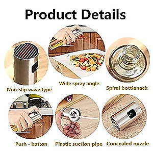 Oil Sprayer for Cooking, Olive Oil Mister Spray Bottle for Air Fryers, Salad, Kitchen Baking, BBQ, Roasting(OB-1)