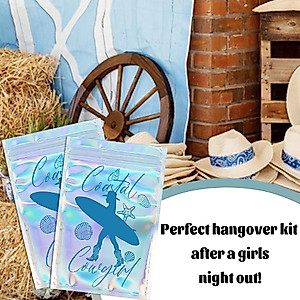 KARAQY Coastal Cowgirl Hangover Kit Bags, Coastal Cowgirl Recovery Kit Bags for Bachelorette Party Wedding Bridal Shower Engagement Party Favors Supplies Decorations