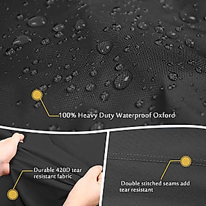 Outdoor Swing Cover 3 Seater Hammock Patio Cover Furniture Garden Glider Chair Cover Heavy Duty Patio Furniture Covers All Weather Protection 87" Lx49'' Wx67'' H