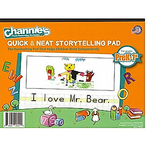 Channie’s All-in-One Visual Handwriting & Math Workbook Set for Pre-Kindergarten - 1st Grade Elementary School Students (5 Pack)