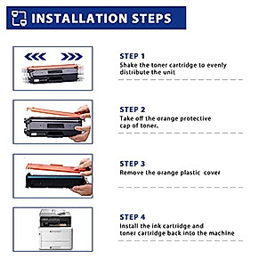 MANDBOY TN227 BK/C/M/Y Toner Cartridge Replacement for Brother TN-227 Compatible MFC-L3770CDW MFC-L3730CDW HL-3210CW HL-3230CDW HL-3270CDW HL-3230CDN DCP-L3510CDW DCP-L3550CDW Printer 4 Pack