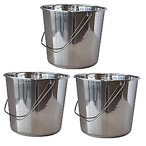 SSB422SET Large Stainless Steel Bucket Set – 3Piece