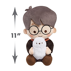 Harry Potter Wizarding Friends and Pals Harry Potter with Hedwig 11-inch Soft and Cuddly Plush Stuffed Animal, Kids Toys for Ages 3 Up, Amazon Exclusive by Just Play