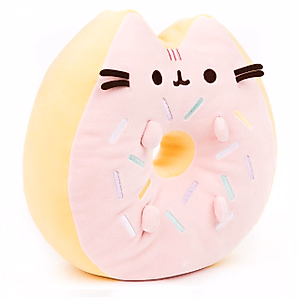 GUND Sprinkle Donut Pusheen Squishy Plush Stuffed Animal Cat, Pink and Mint, 12”
