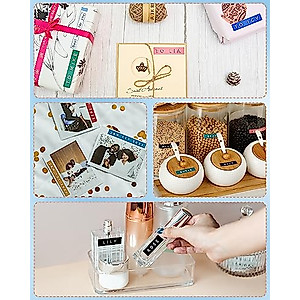 Memoqueen Embossing Label Maker Machine with 3 Tapes，Portable 3D Embosser, Handheld Mini Embossed Label Printer with 3 Label Maker Tape for Small Business Office Home and DIY Crafting-E975 Blue