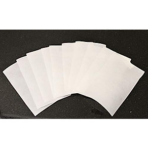 Fabrics and Drapes Washable Reusable Non Woven Filter Fabric 4 Inch Buckram/Crinoline Inserts - 10 Sheets (4 Inch by 9 Inch)