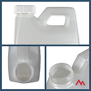 Pinnacle Mercantile Premium F-Style Bottles Set - Leak-Proof Design, Durable HDPE Plastic, Ideal for Chemicals, Oils, and Liquids 64oz pack of 3