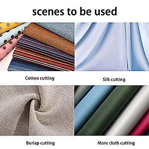 10Pcs 45mm Rotary Cutter Blades for Rotary Cutter, Rotary Cutter Replacement Blades Includes Plastic Blade Storage Case, Rotary Cutter Replacement for Quilting Fabric, Paper, Leather