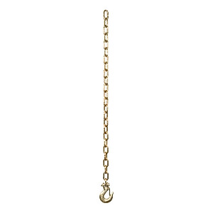 CURT 80303 35-Inch Trailer Safety Chain with 1/4-In Clevis Snap Hook, 12,600 lbs Break Strength