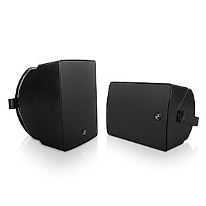 Sound Town Pair of 8" Weather-Resistant Surface-Mount Speaker, Indoor/Outdoor, 70V/100V/8ohm, for Home & Commercial Installation, Black (TARVOS-8B-PAIR)