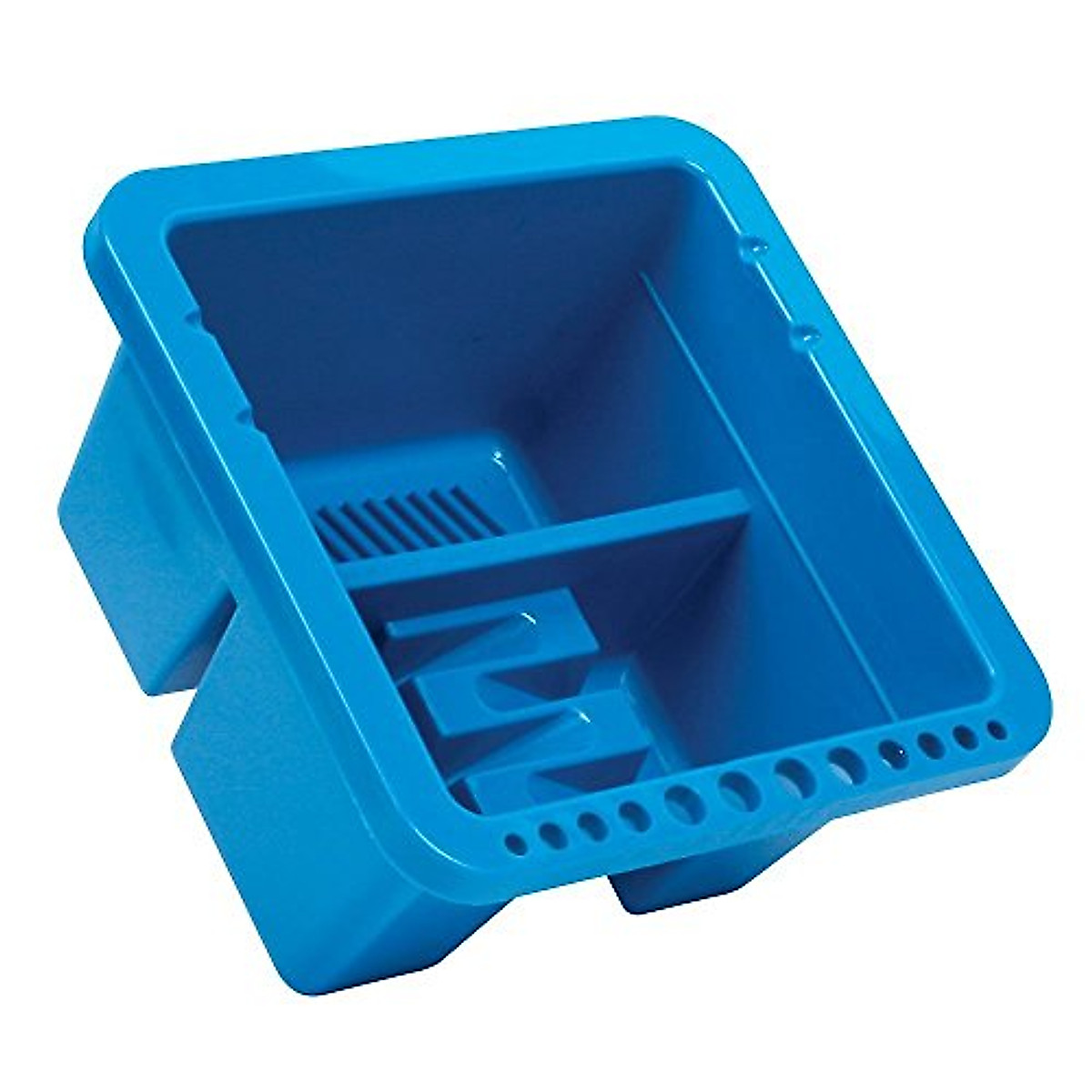 Mont Marte Twin Compartment Plastic Brush Washer. Easy Paint Brush Cleaning and Drying. Suitable for Acrylic and Watercolor Painting.