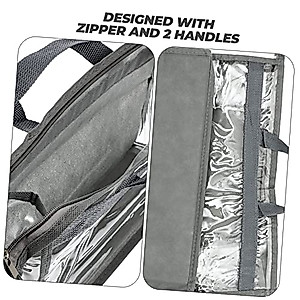 Cabilock 15 Pcs Bag Hanging Bag Hanging Storage Bag Clear Storage Bag House Kits Hanging Storage Pockets Proof Bag Organizer Purse Bag Closet Handbag Organizers Purse Storage Seal