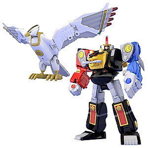 Bandai Shokugan Super Mini PLA Ninja Megazord & White Ninja Falconzord Set Mighty Morphin Alien Rangers