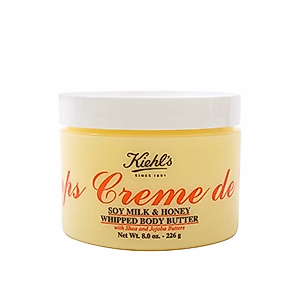 Kiehl's Creme De Corps Soy Milk and Honey Whipped Body Butter Cream, 8 Oz