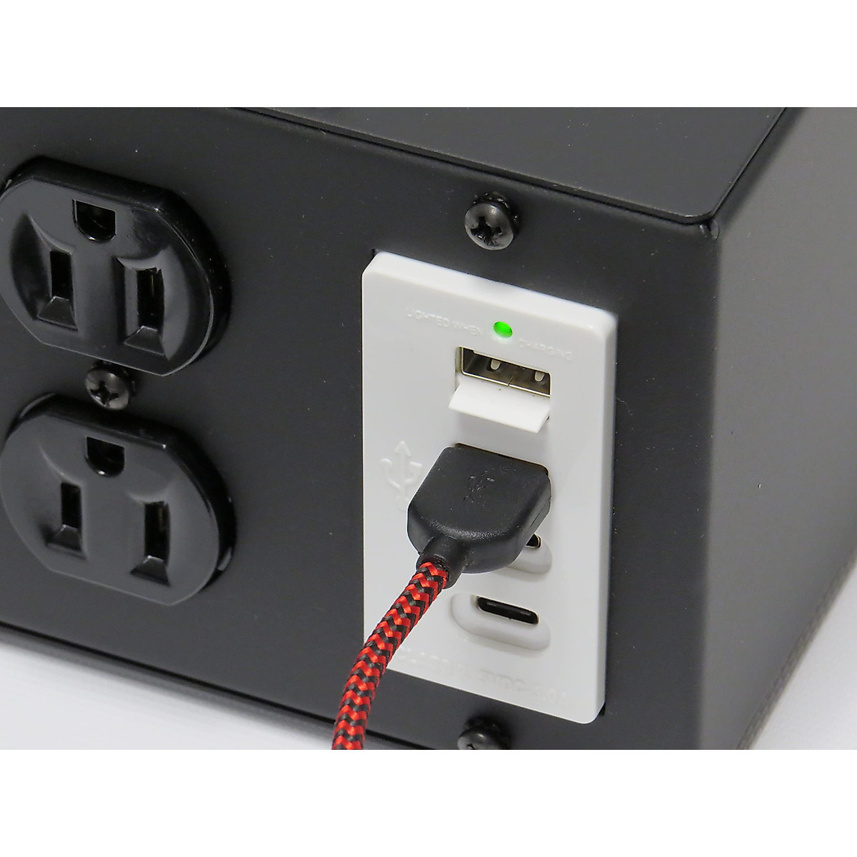 ZeroSurge 6R15W-4USB - 6 Outlet Plug-in Surge Protector and 4 Port USB Charger Version 2