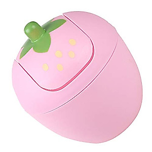 Desktop Mini Wastebasket,Desk Trash Can Table top trash can with Swing lid Countertop Trash Bin Desktop Waste Garbage Bin for Table Home Office Vanity Tabletop,Pink