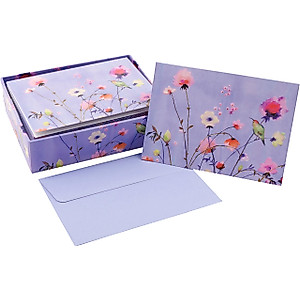 Lavender Wildflowers Note Cards (Stationery, Boxed Cards)