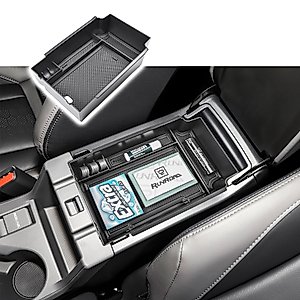 RUNROAD Center Console Organizer Compatible with Subaru Crosstrek 2023 2024 2025 & Impreza 2024 Accessories, Insert Secondary Storage Box Console Organizer Armrest Tray, Black