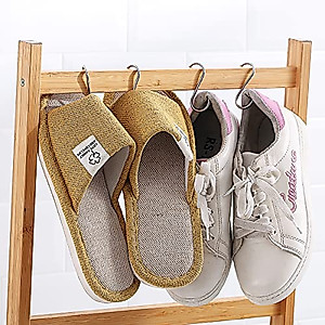 Evanda S Hooks for Hanging Pack of 30, Heavy Duty Stainless Steel Metal Mutil Purpose Hanger for Kitchen Pans, Pots, Utensils Tooks, Cups, Mugs, Clothes, Bags, Towels, Plants