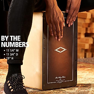 Meinl Artisan String Cajon with Espresso Burst Frontplate / Baltic Birch Body - MADE IN SPAIN - Soleá Line, 2-YEAR WARRANTY (AESLEB)