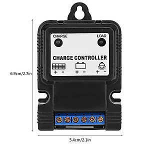 PWM Solar Charge Controller, Portable 6V/12V 3A Solar Panel Charger Controller Regulator with LED Indicator 3 Operating Modes
