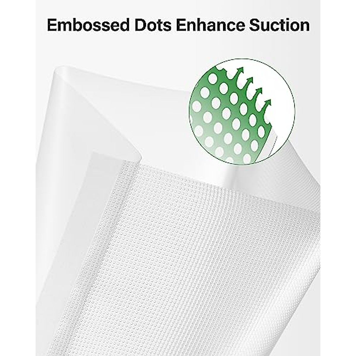 Kootek Vacuum Sealer Bags, 4 Rolls 8"x20' (Total 80 feet), Commercial Grade, BPA Free Food Vac Bags Rolls for Storage, Meal Prep or Sous Vide