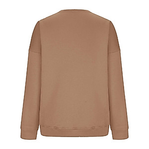 Remember Your Why Sweatshirt for Women Casual Long Sleeve Oversized Tops Trendy Crewneck Pullover Classic Solid Comfy Blouse