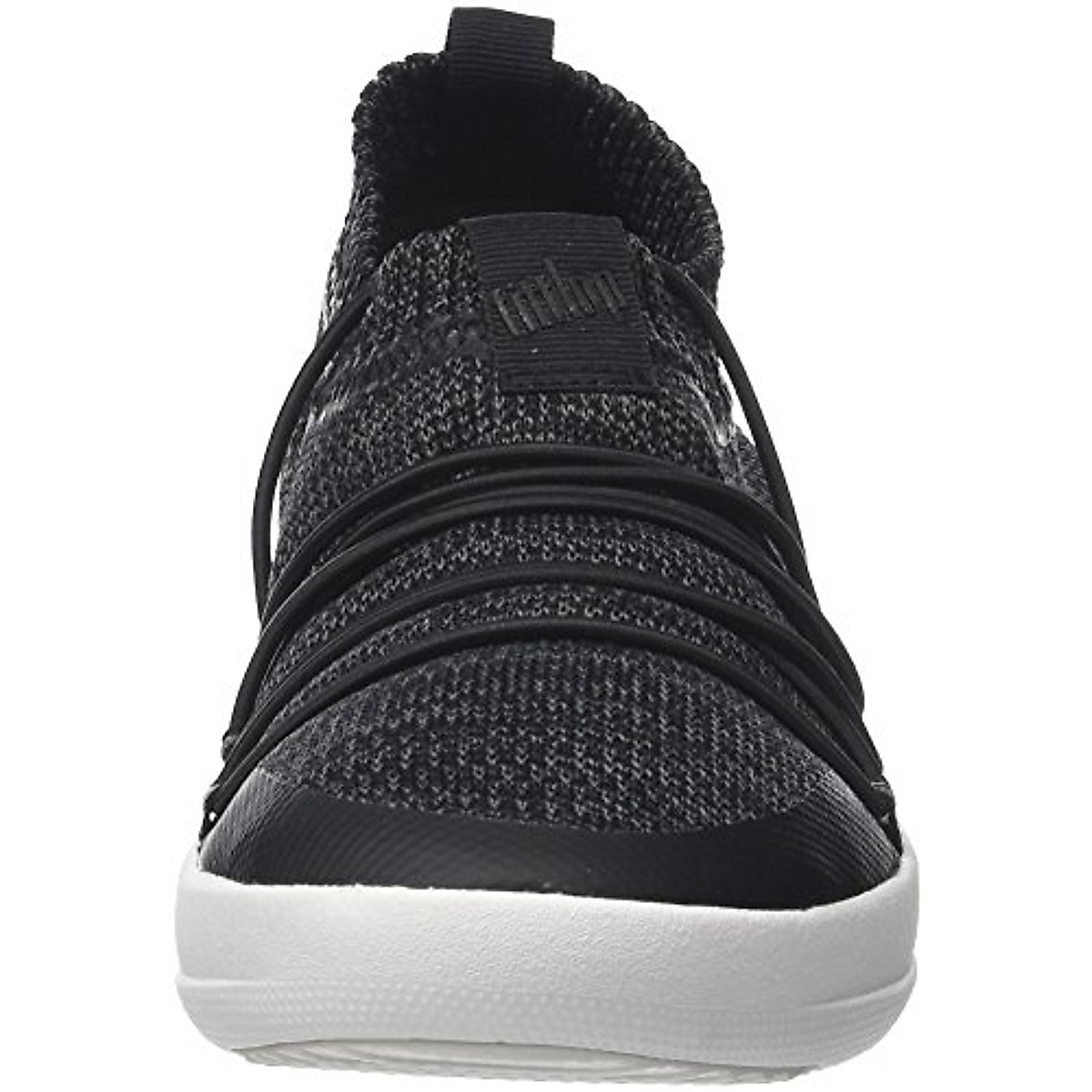 FitFlop Women's Uberknit Slip-ON Ghillie Sneakers Trainers, Multicolour (Black/Soft Grey 546), 3 UK 36 EU