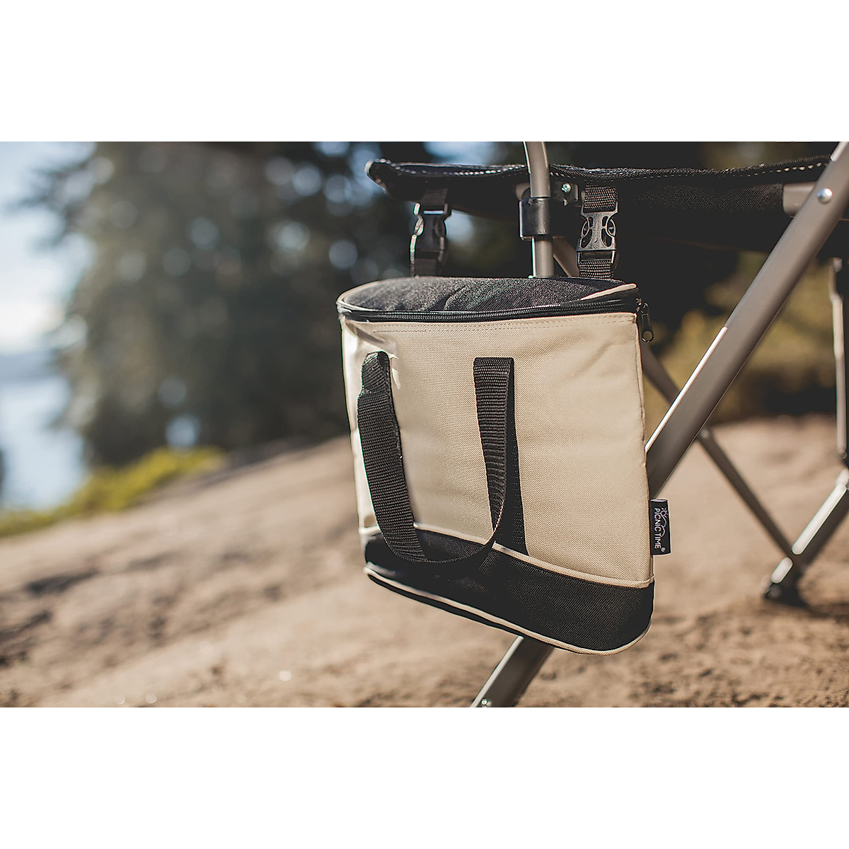 PICNIC TIME Camping Cooler, Heavy Duty Beach, Outdoor Folding Chair, One Size, Black, XX-Large-500 lb Weight Capacity