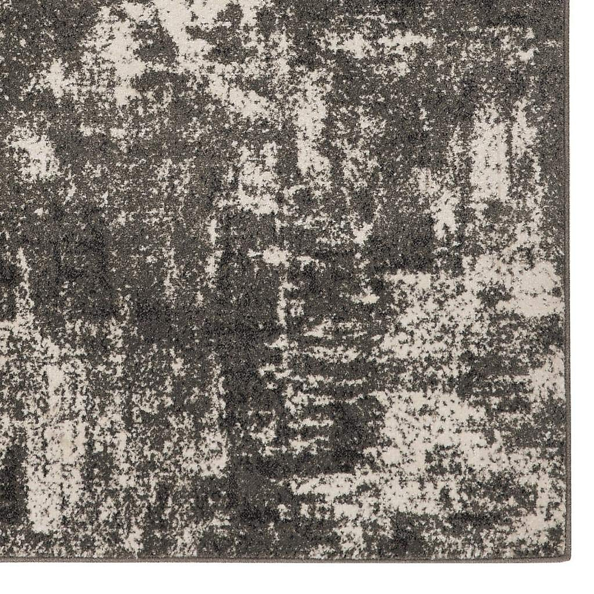 LUXE WEAVERS Lagos Collection Dark Grey 2x3 Abstract Area Rug